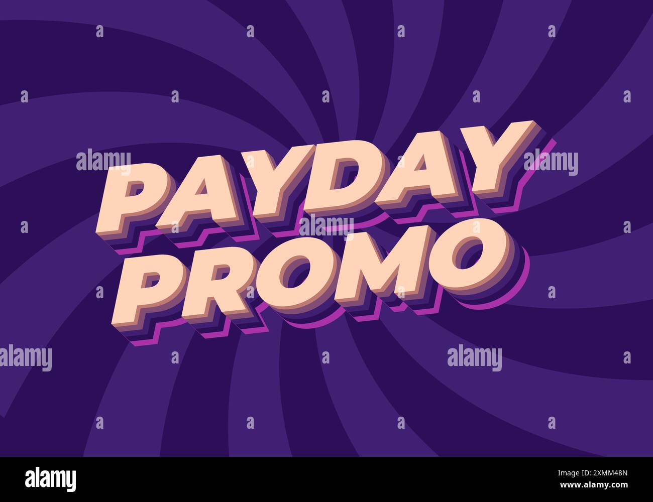 Payday promo. Text effect design in 3D style for sales advertising ...