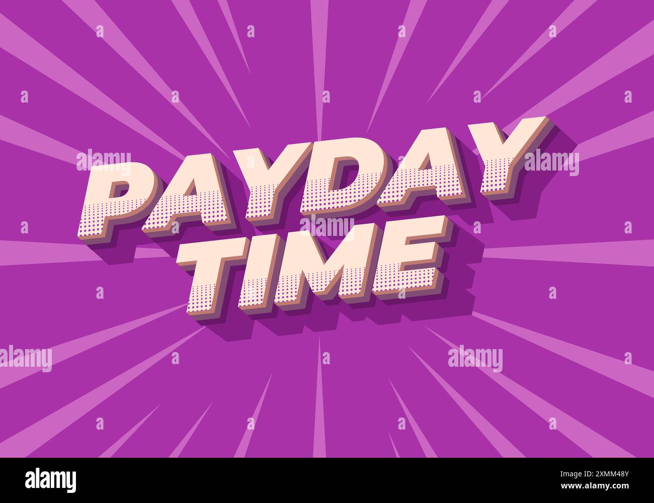 Payday time. Text effect design in 3D style suitable for promotional ...