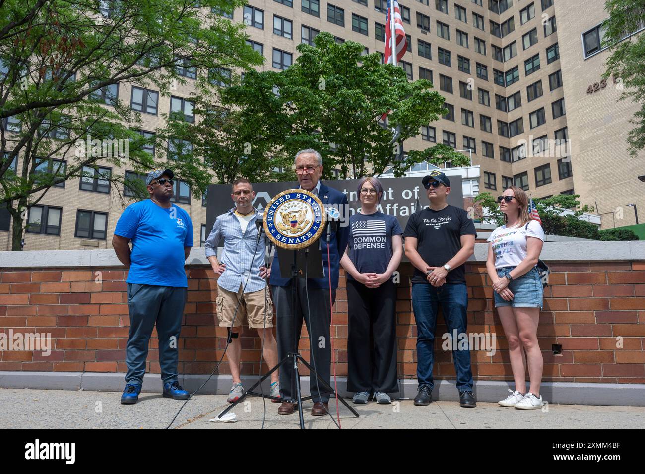 New York, United States. 28th July, 2024. Senate Majority Leader, Chuck ...