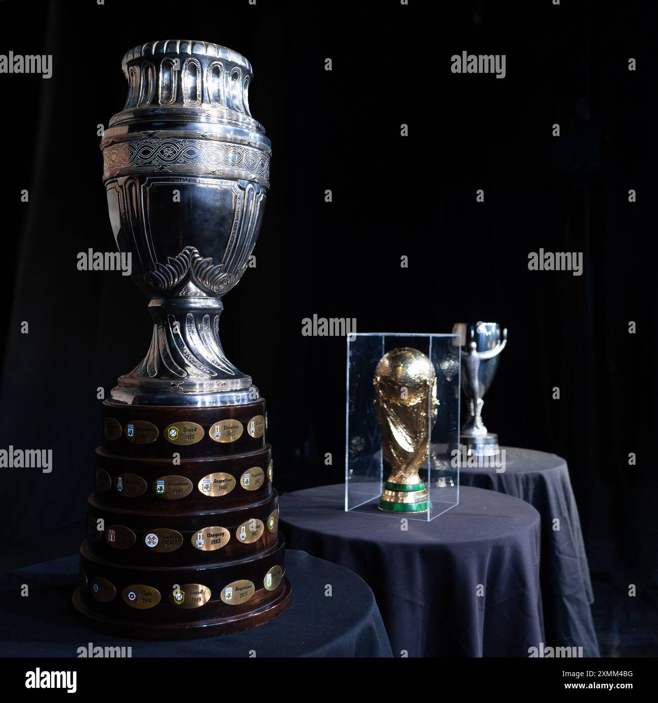 Jules Rimet trophy of FIFA World Cup Qatar 2022, Conmebol Copa America ...