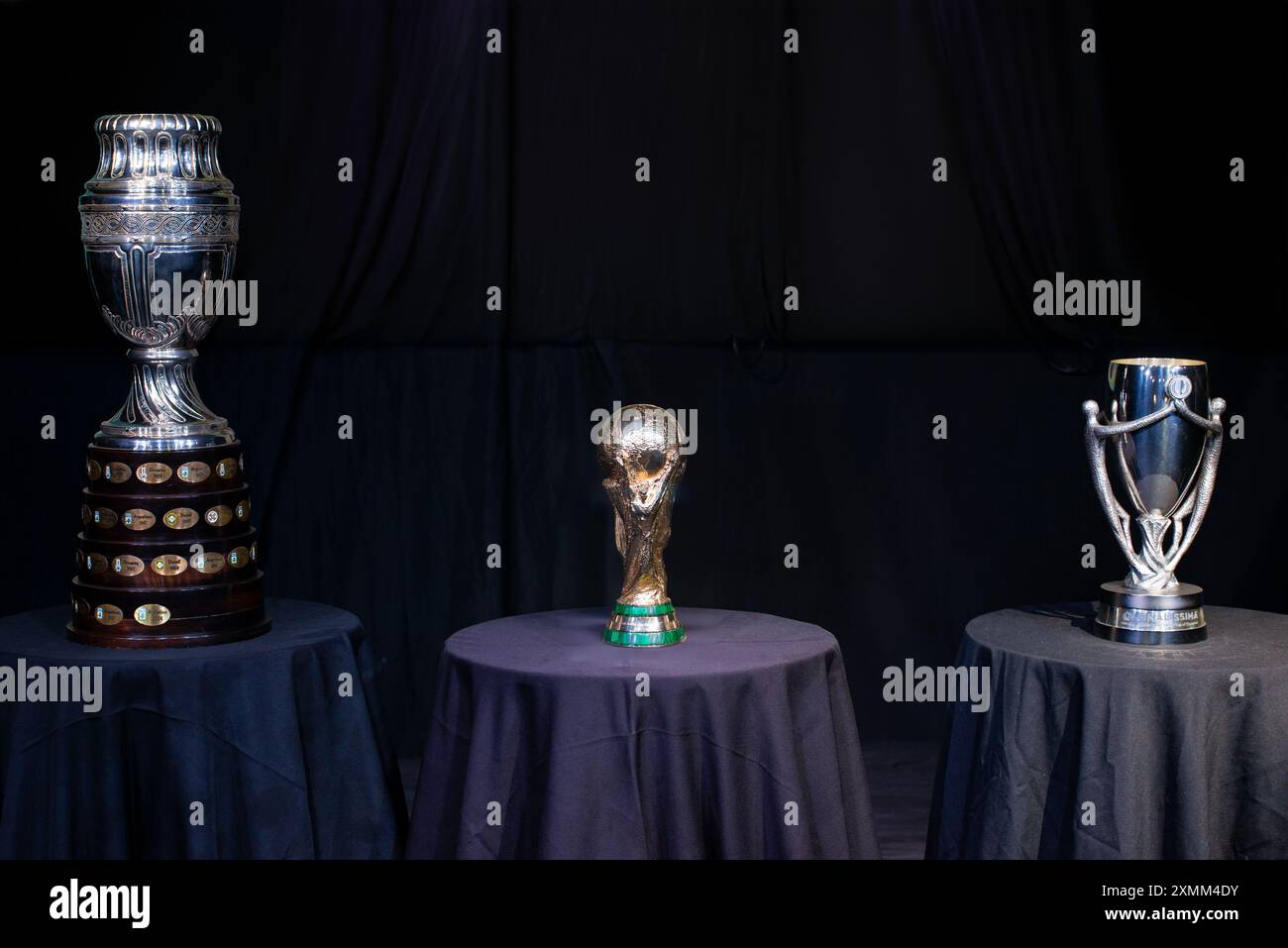 Jules Rimet trophy of FIFA World Cup Qatar 2022, Conmebol Copa America ...