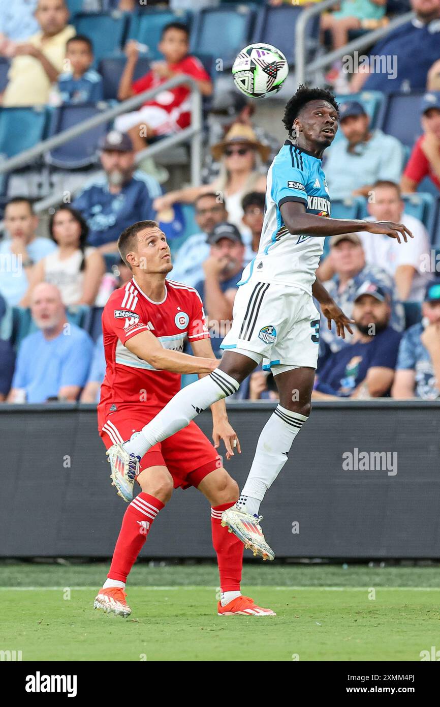 Kansas City, KS, USA. 28th July, 2024. Sporting Kansas City forward ...