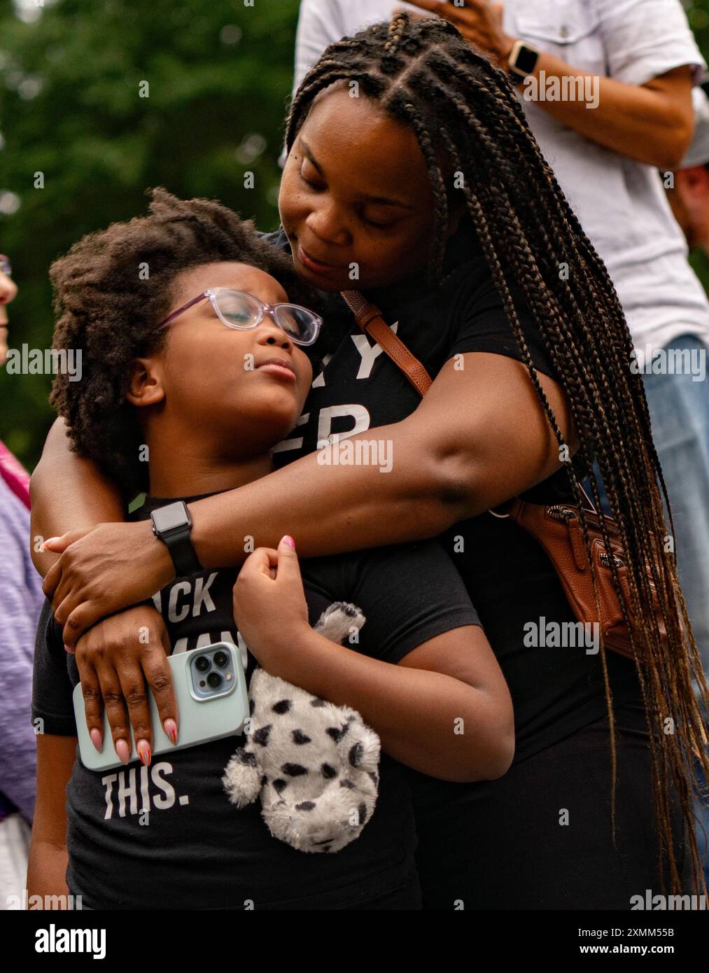 July 28, 2024, Boston Common, Boston, Massachusetts, USA: A woman ...
