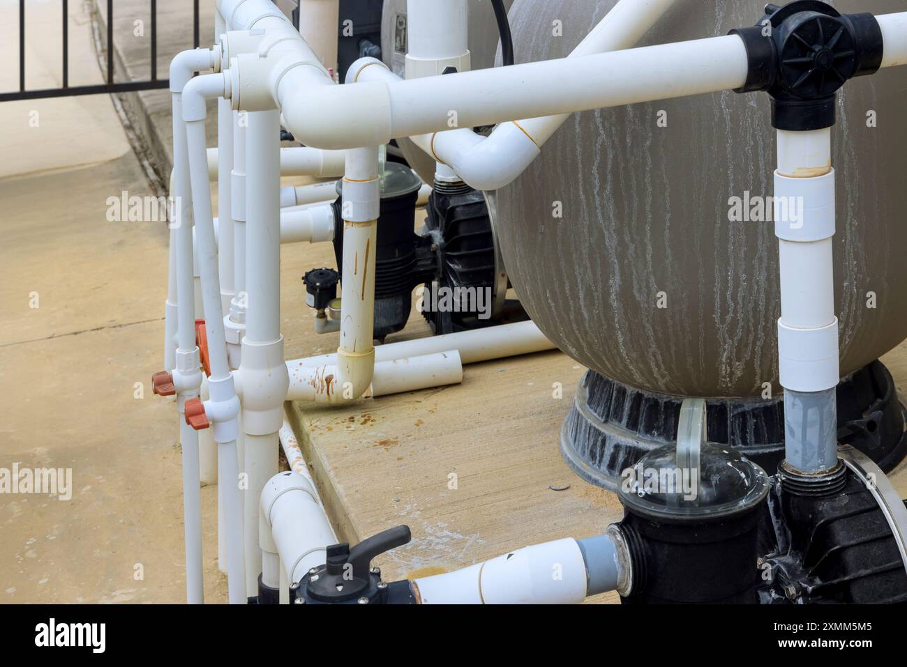Filtration, ozonation equipment system pump for maintaining clean ...