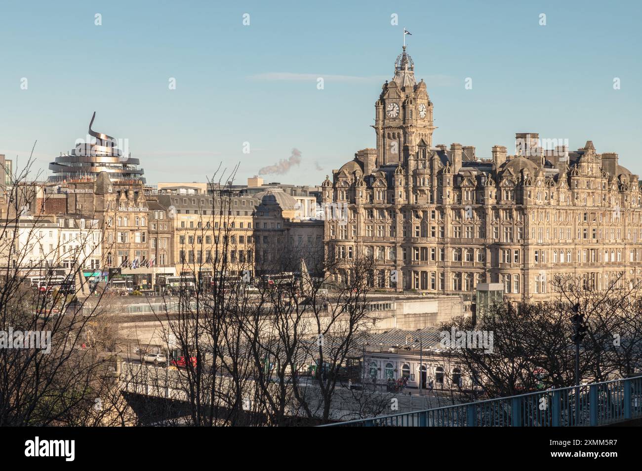 Edinburgh, Scotland - Jan 18, 2024 - Scenery view with The Historic ...