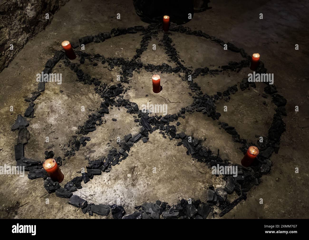 Detail of satanic ritual and witchcraft, religious belief Stock Photo ...
