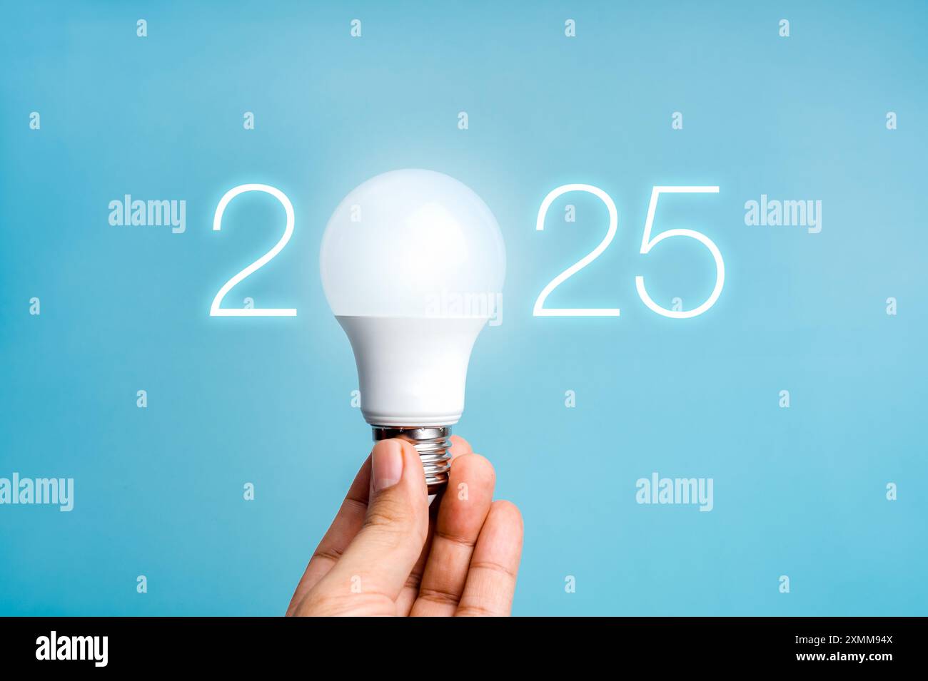 Happy 2025 New Year with creative idea, business innovation and ...