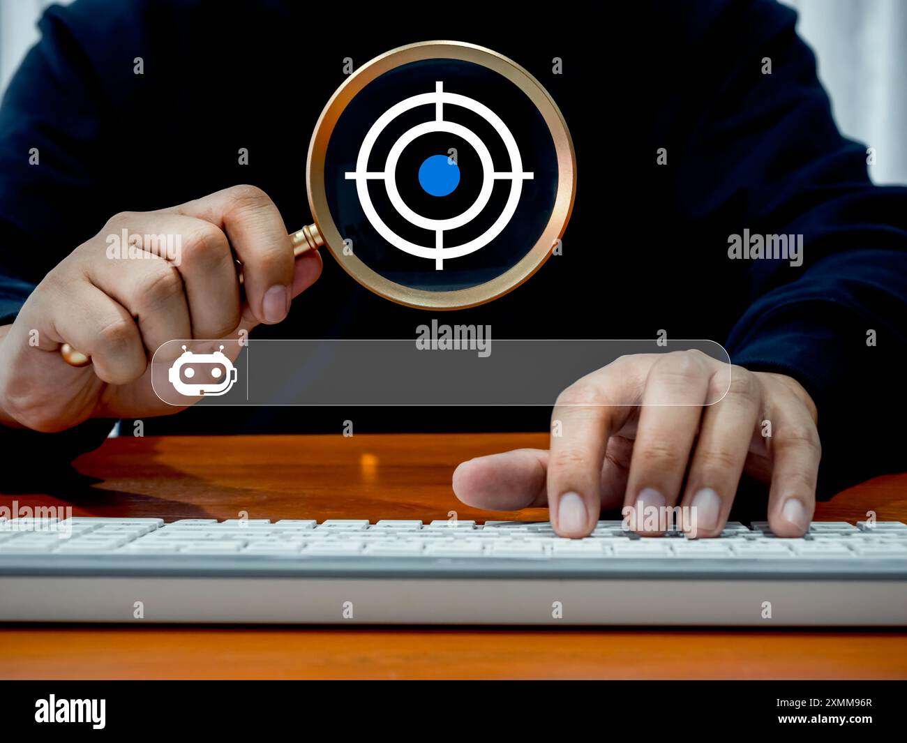 AI searching tools technology, assistant and customized concept. Search ...