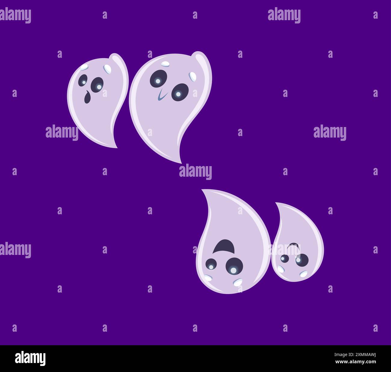 Halloween font, ghosts or funny boo as quotation marks for horror ...