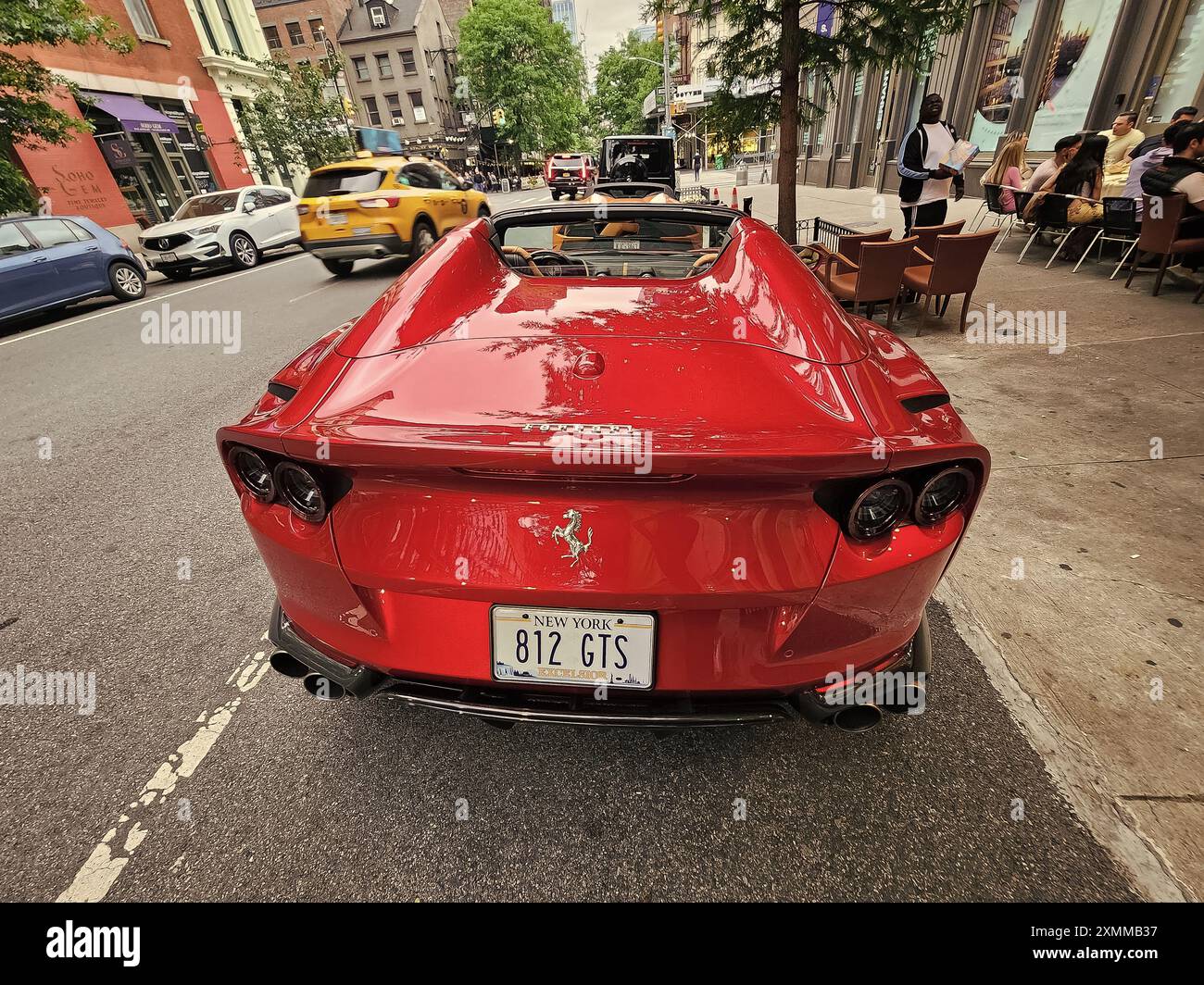 New York City, USA - June 03, 2023: Ferrari 812 GTS Superfast ...