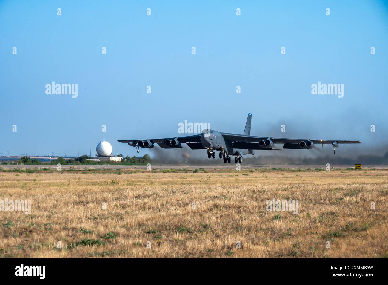 A B-52H Stratofortress from the 20th Bomb Squadron, Barksdale Air Force ...