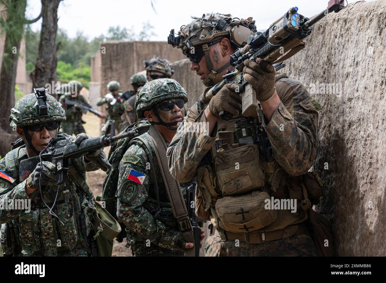 A Marine assigned to Charlie Company, Battalion Landing Team 1/5, 15th ...