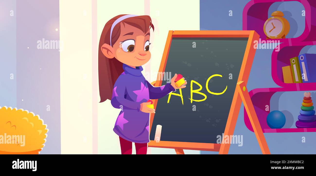 English lesson on blackboard chalkboard Stock Vector Images - Alamy