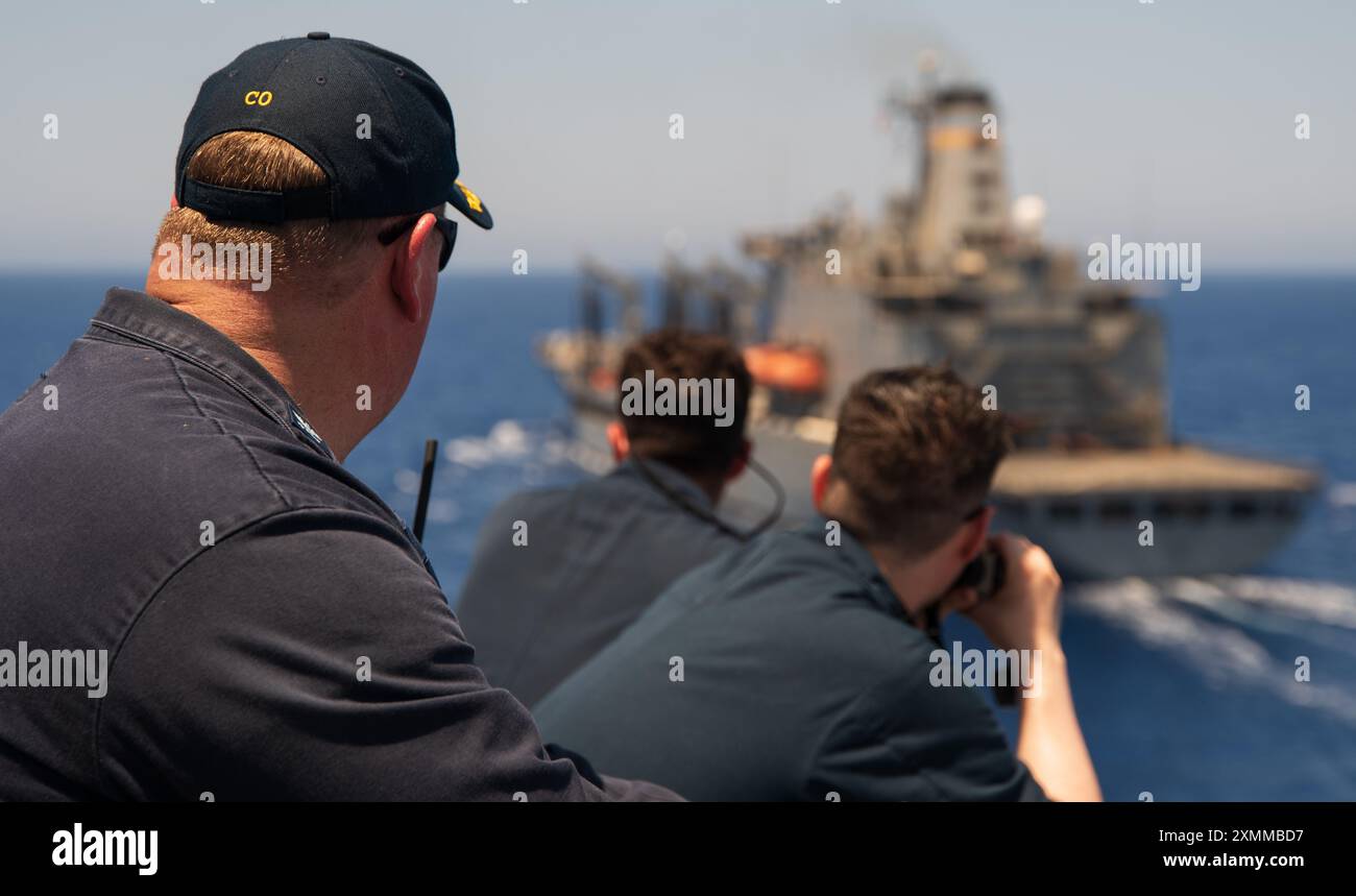 MEDITERRANEAN SEA (July 9, 2024) – Capt. Benjamin Oakes, commanding ...