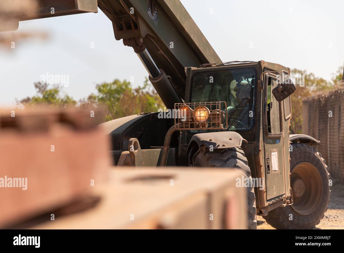U.S. Marine Corps Lance Cpl. Anthony Rosales, a heavy equipment ...
