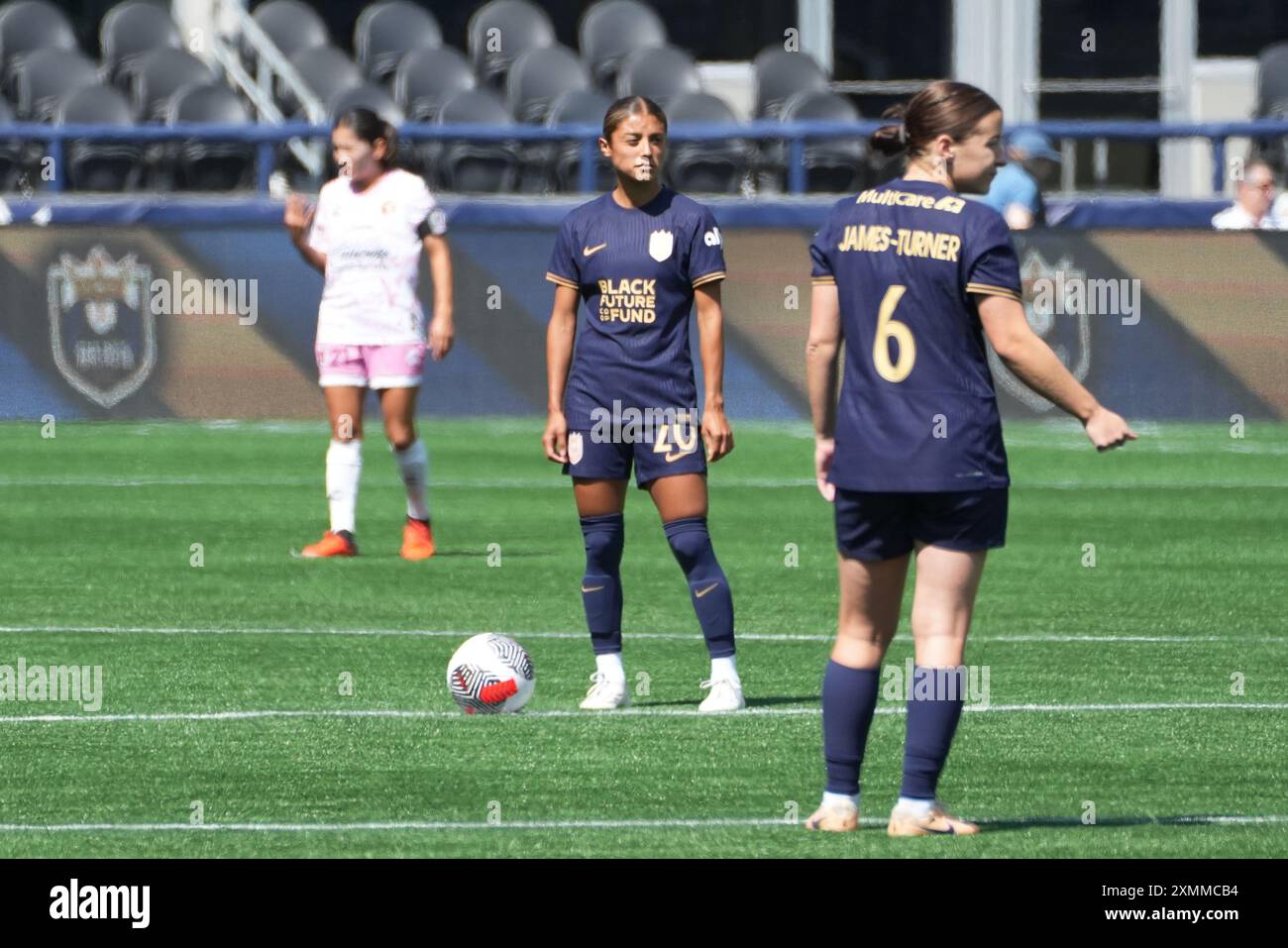 Seattle, United States. 28th July, 2024. Seattle Reign FC midfielder ...