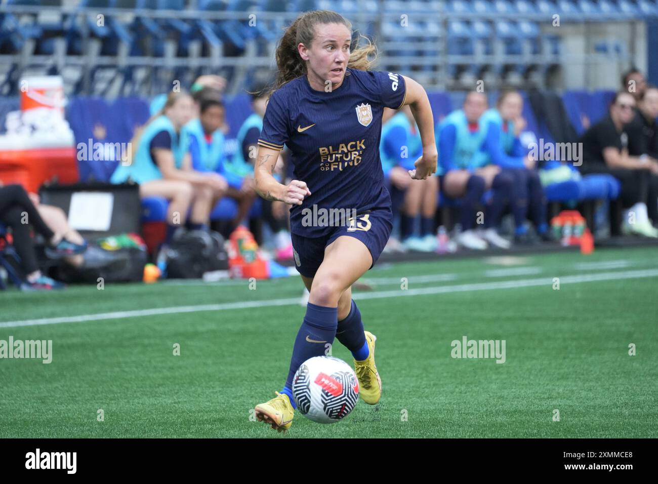 Seattle, United States. 28th July, 2024. Seattle Reign FC defender ...