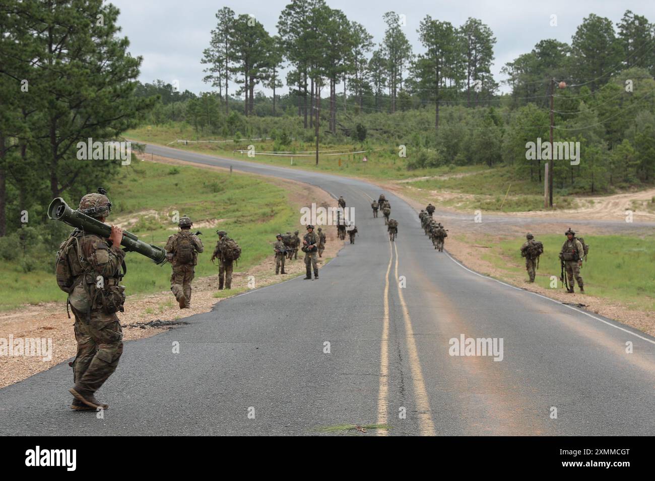 Soldiers from the Guam Army National Guard, conduct a tactical foot ...