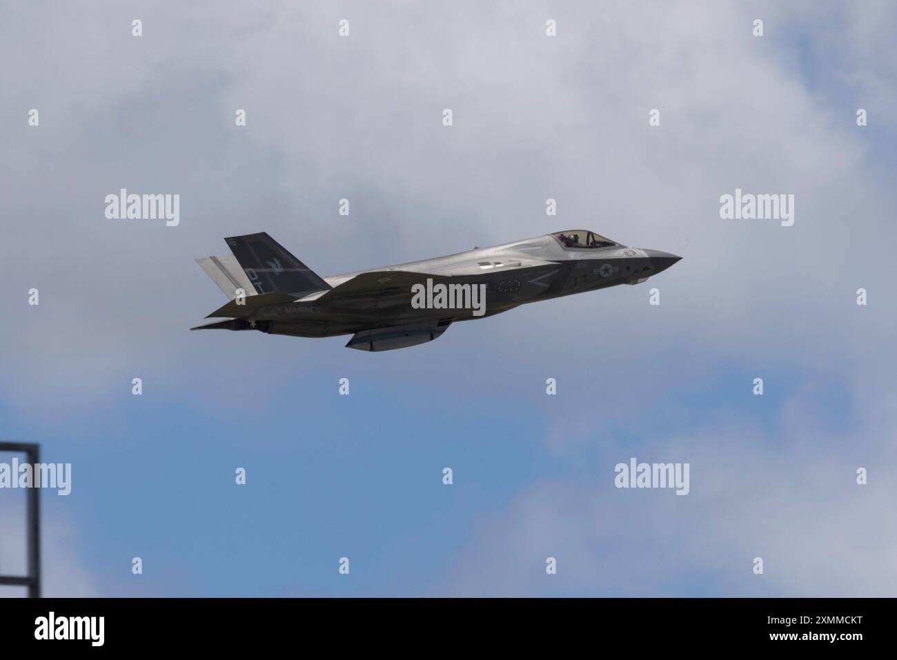 A U.S. Marine Corps F-35B Lightning II aircraft, with Marine Fighter ...
