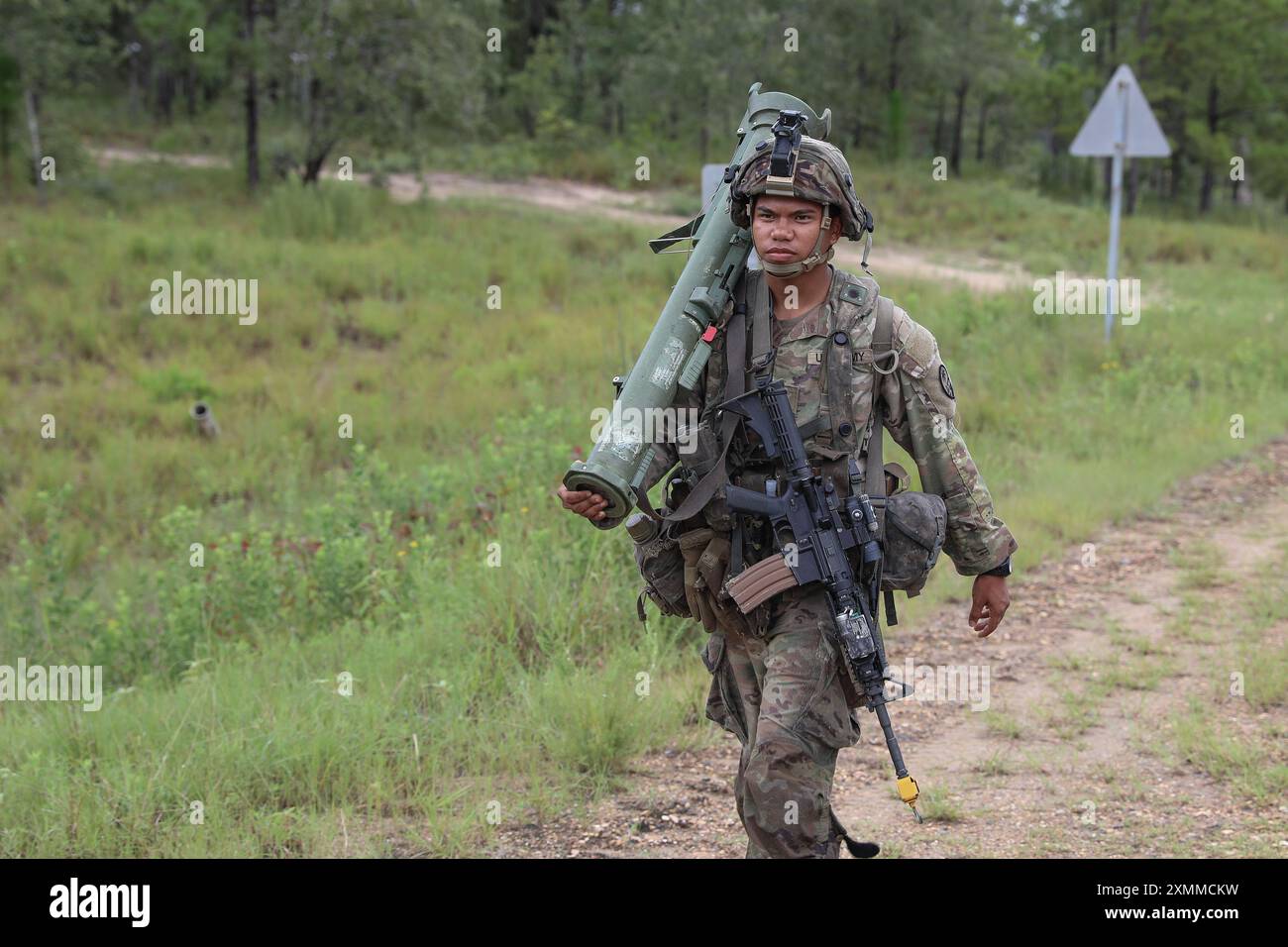 A Soldier from the Guam Army National Guard, conduct a tactical foot ...