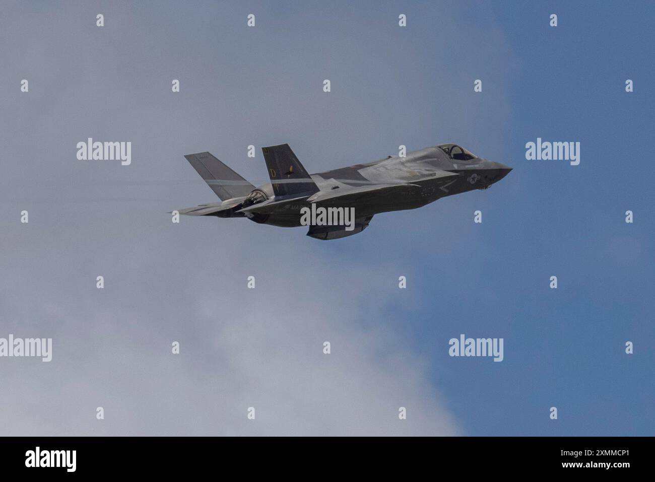 A U.S. Marine Corps F-35B Lightning II aircraft, with Marine Fighter ...