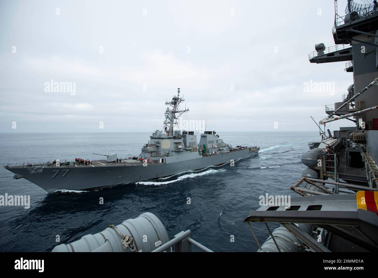 240714-N-CH260-1151 PACIFIC OCEAN (July 14, 2024) The Nimitz-class ...