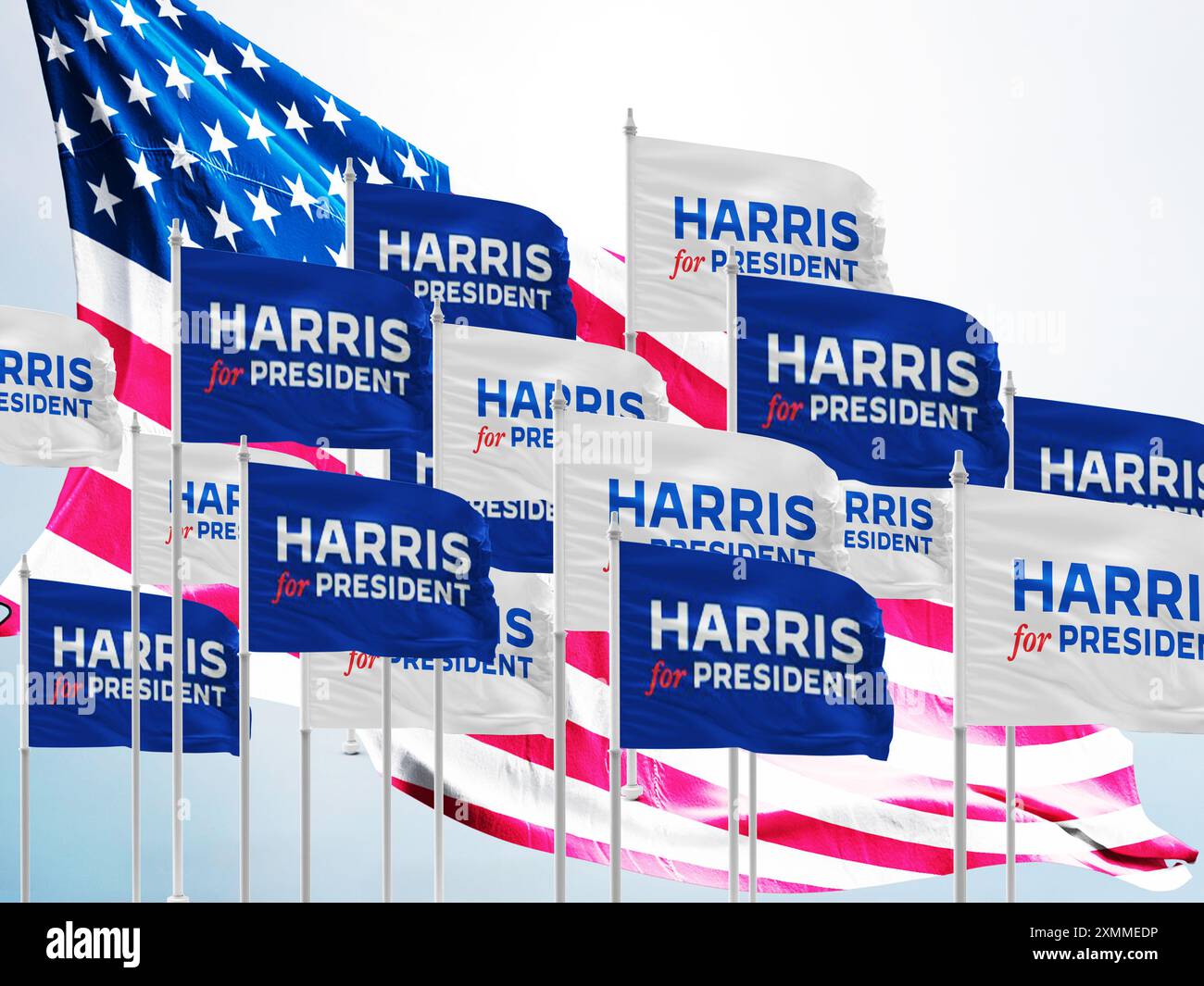 Kamala Harris 2024 presidential campaign Stock Photo - Alamy