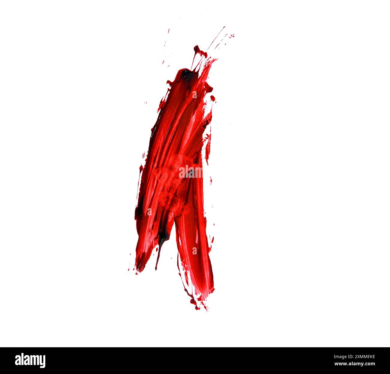 Realistic blood isolated on white background. Drops of blood and ...