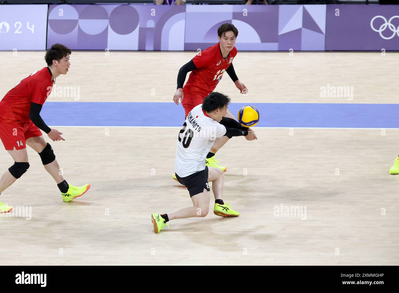 Paris, France. 27th July, 2024. Tomohiro Yamamoto (JPN) Volleyball : Men's Preliminary Round ...