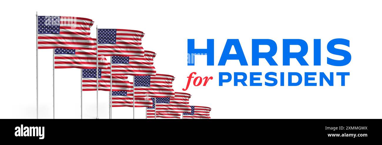 Kamala Harris 2024 presidential campaign Stock Photo - Alamy