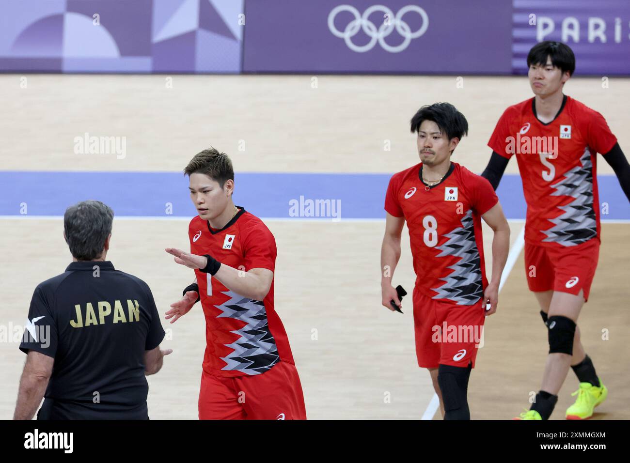 Paris, France. 27th July, 2024. Japan team group (JPN) Volleyball : Men ...
