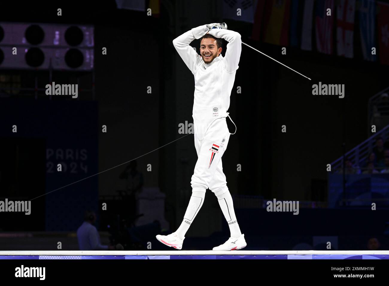 Paris, France. 28th July, 2024. Mohamed Elsayed (EGY) Bronze medal ...