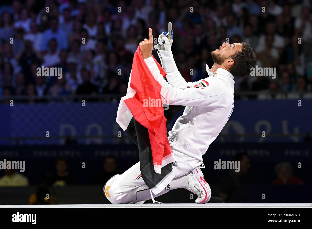 Paris, France. 28th July, 2024. Mohamed Elsayed (EGY) Bronze medal ...