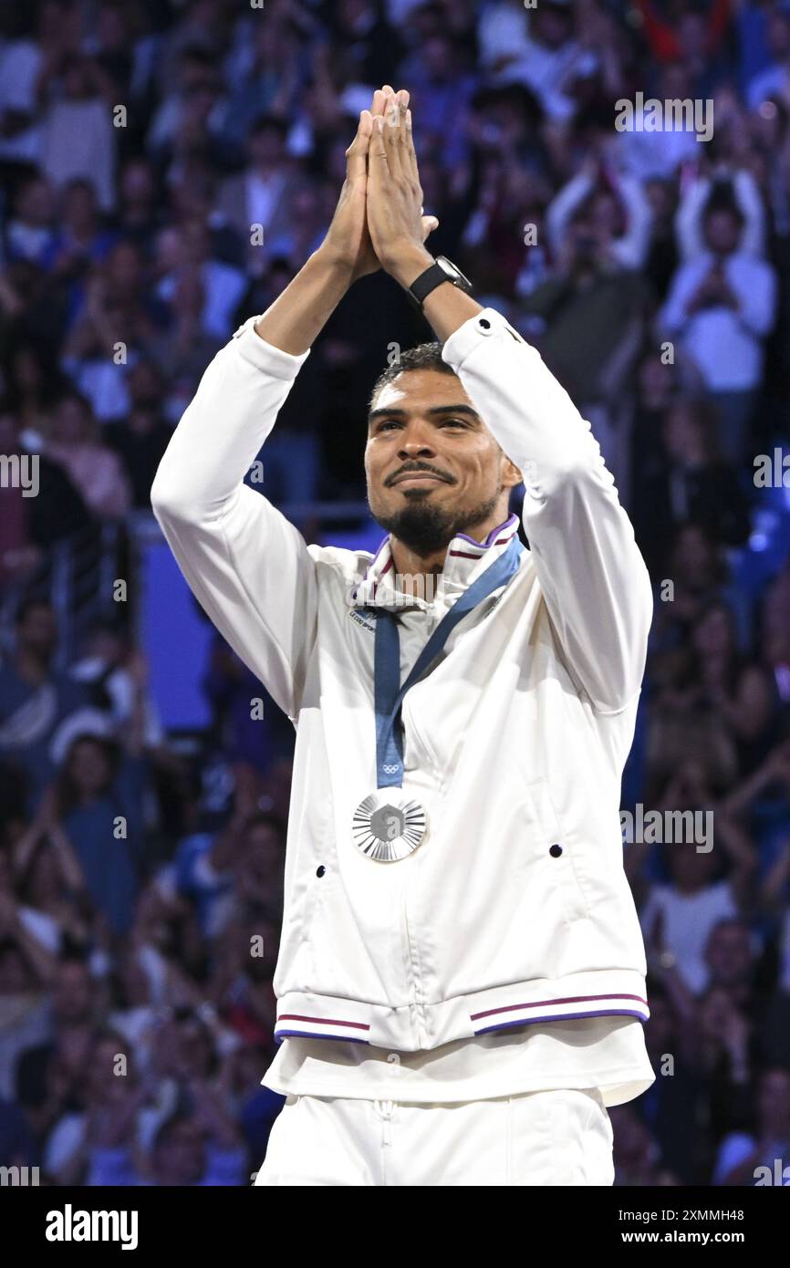 Paris, France. 28th July, 2024. Yannick Borel (FRA) Silver medal ...