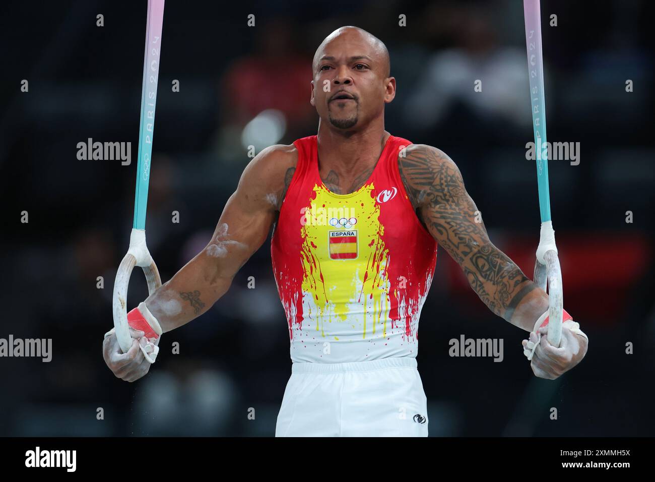Paris, France. 27th July, 2024. Rayderley Zapata (ESP) Gymnastics ...