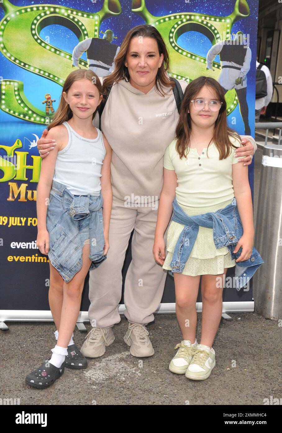 Sam Bailey with her daughter & niece at the "Shrek The Musical" UK tour ...