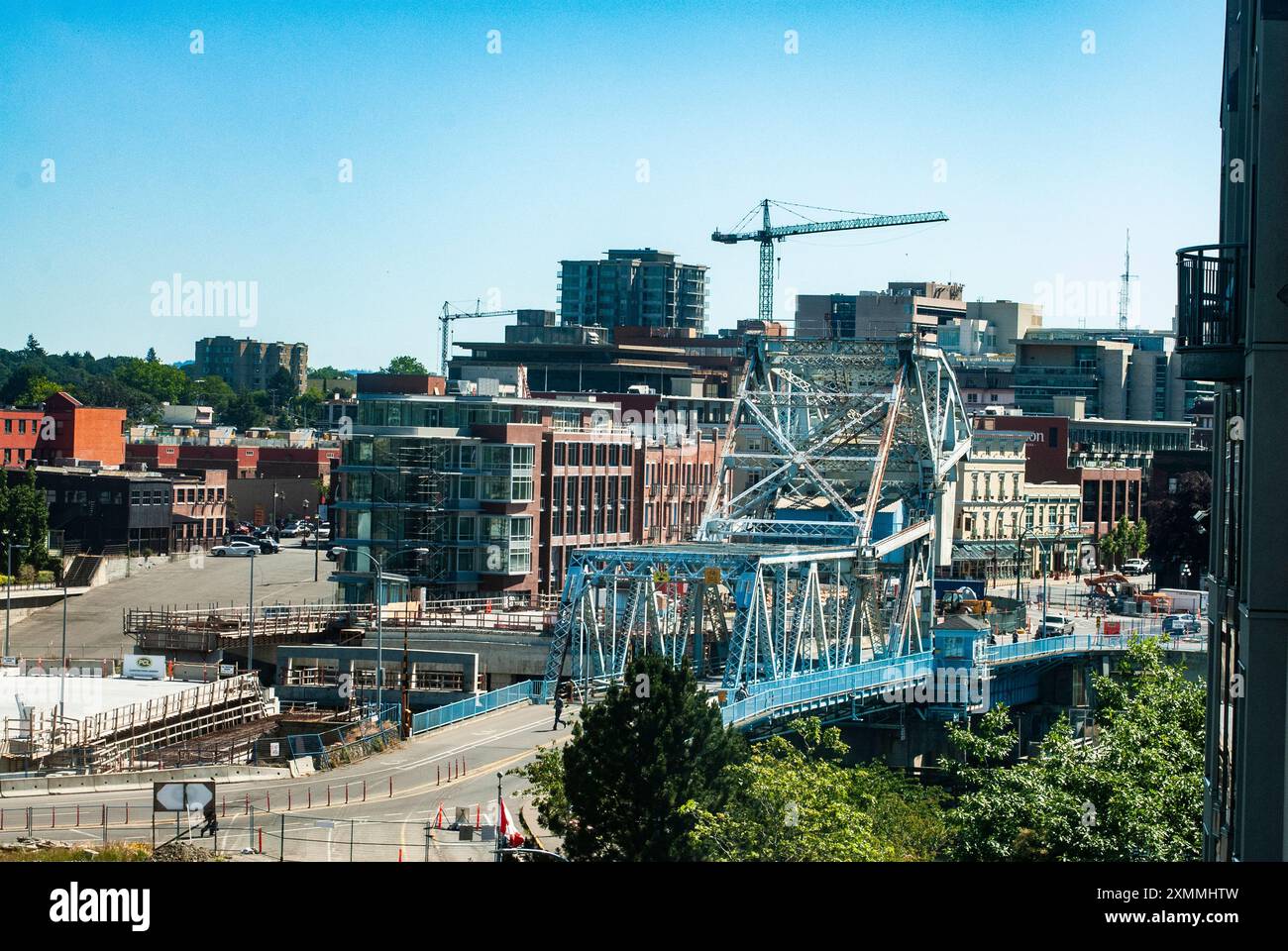 Johnson Street Bridge, Victoria, British Columbia, Canada Stock Photo ...