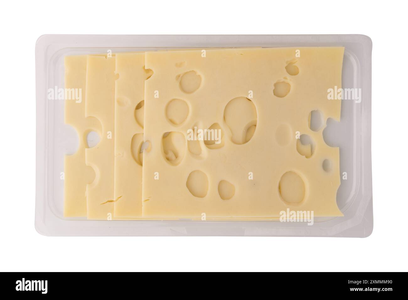 cheese slices isolated on white background with clipping path, sliced ...