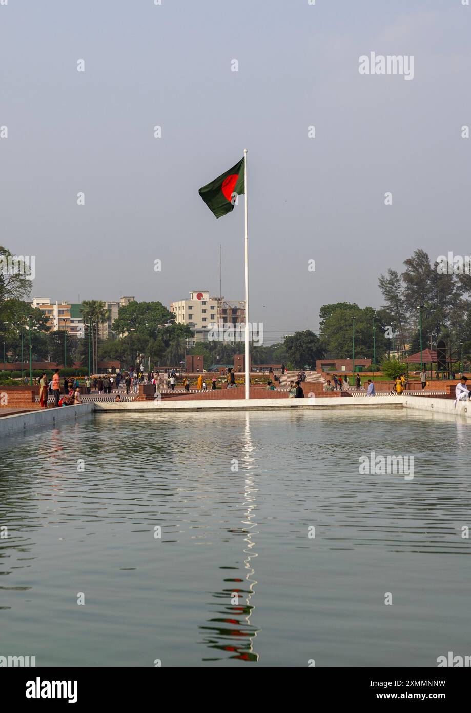 Flag at Jatiyo Sriti Shoudho National Martyrs Memorial, Dhaka Division ...