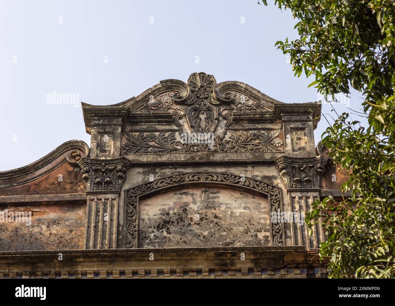 Heritage house facade decoration inside Balihati Palace, Dhaka Division ...