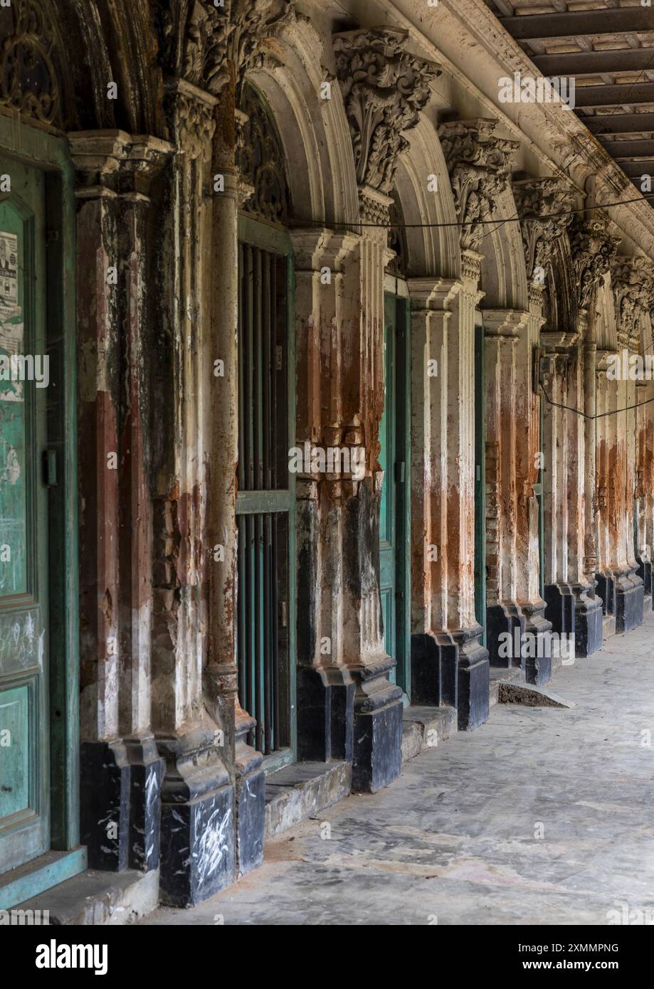 Old heritage house at Pakutia Zamindar Bari, Dhaka Division, Nagarpur, Bangladesh Stock Photo ...