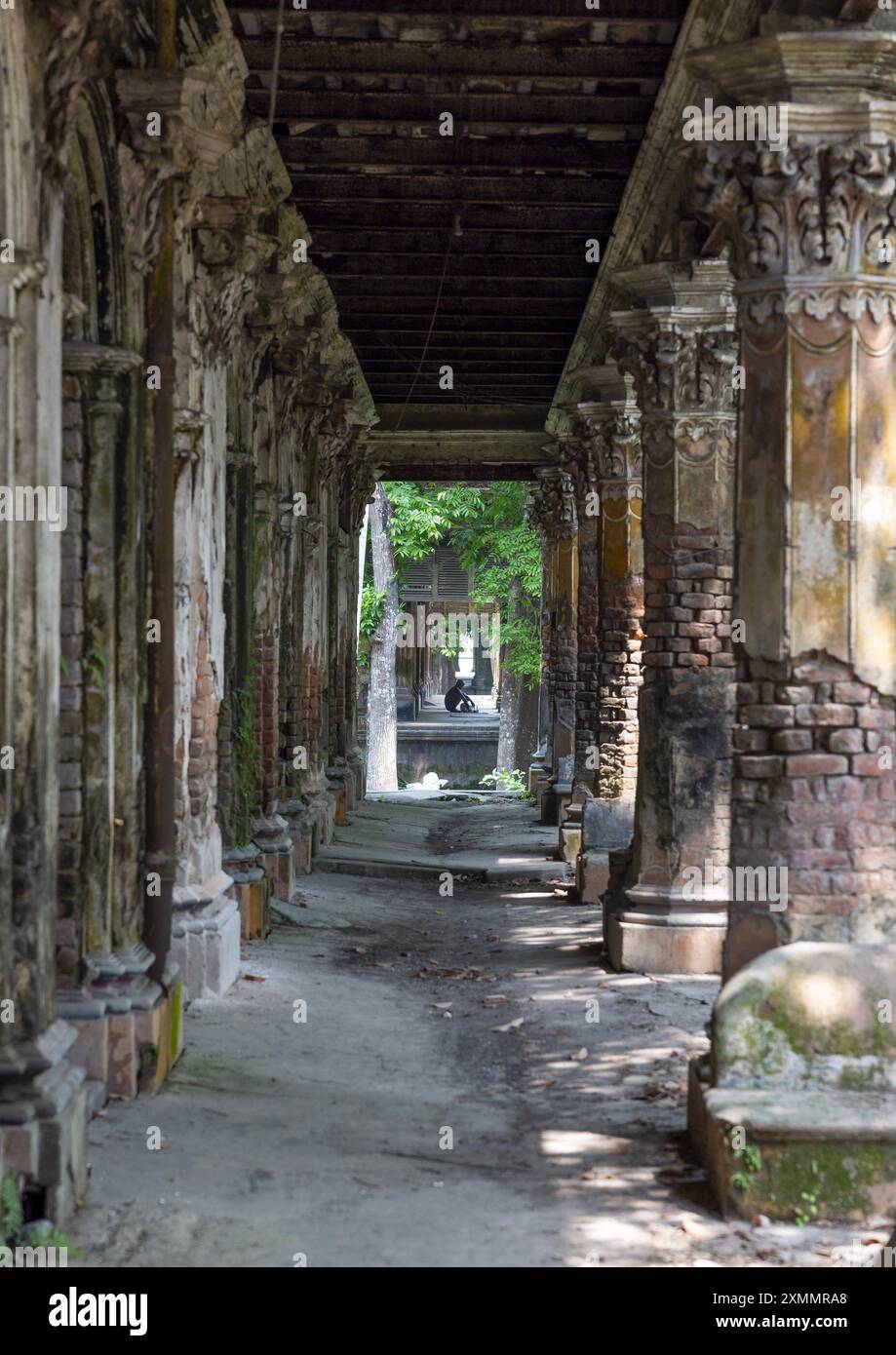 Old heritage house at Pakutia Zamindar Bari, Dhaka Division, Nagarpur, Bangladesh Stock Photo ...