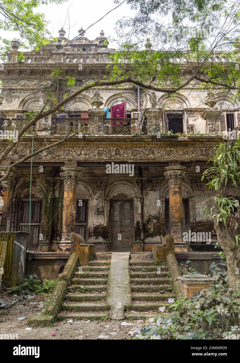 Old heritage house at Pakutia Zamindar Bari, Dhaka Division, Nagarpur, Bangladesh Stock Photo ...