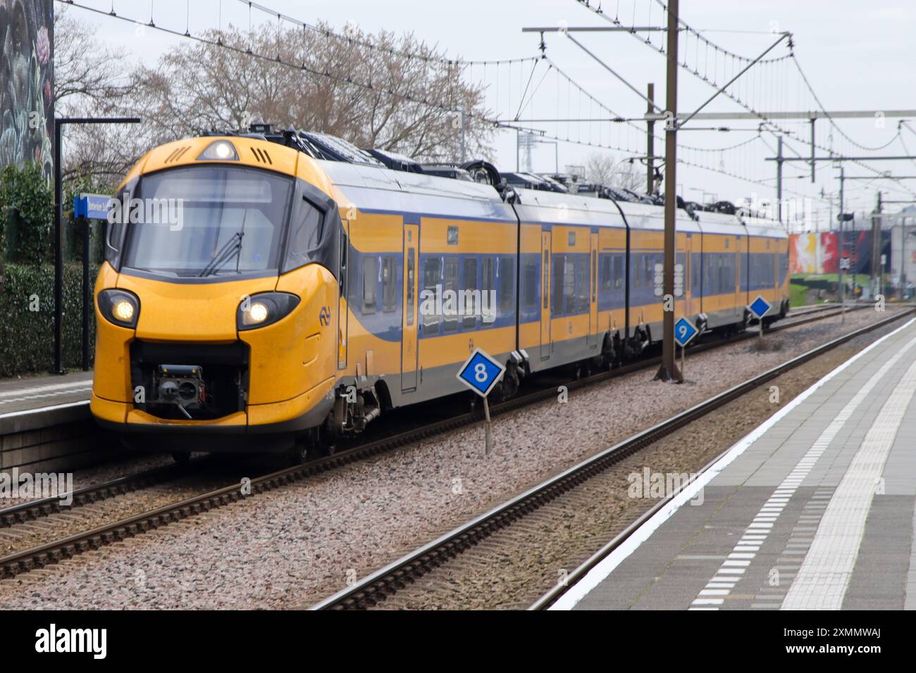 New INCG highspeed intercity train at the Rotterdam Lombardijen station ...