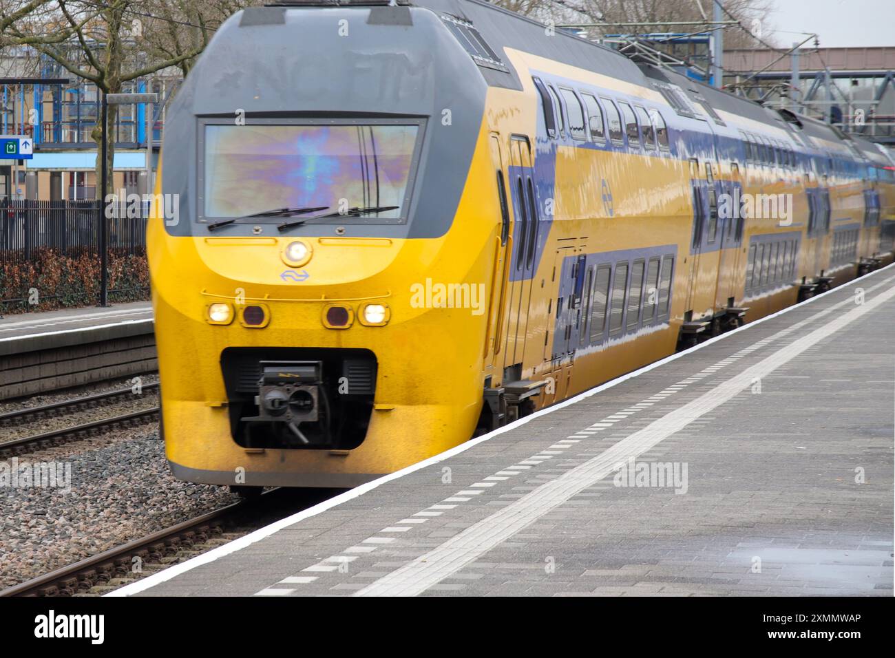 Virm double deck intercity train at Rotterdam Lombardijen heading ...
