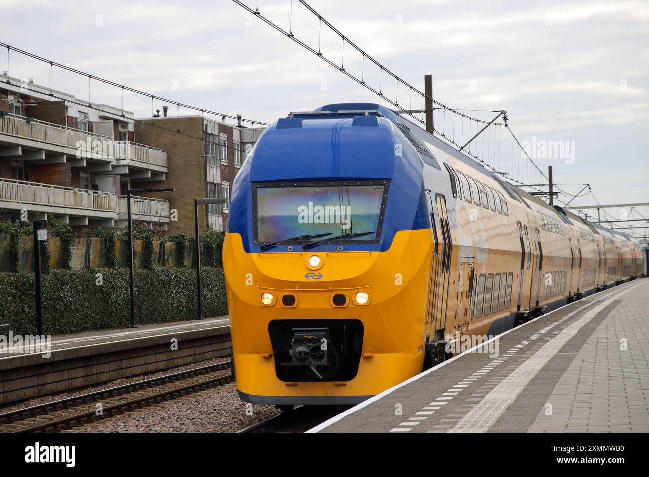 Virm double deck intercity train at Rotterdam Lombardijen heading ...