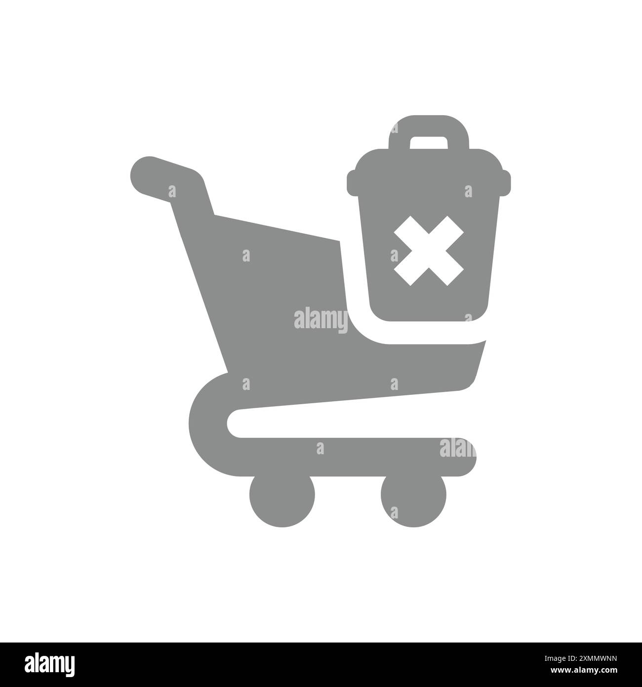 Delete shopping cart vector icon. Online store symbol Stock Vector ...