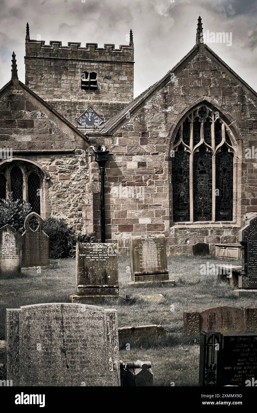 The church and grounds of St Michael's (1611)in St Michaels village ...