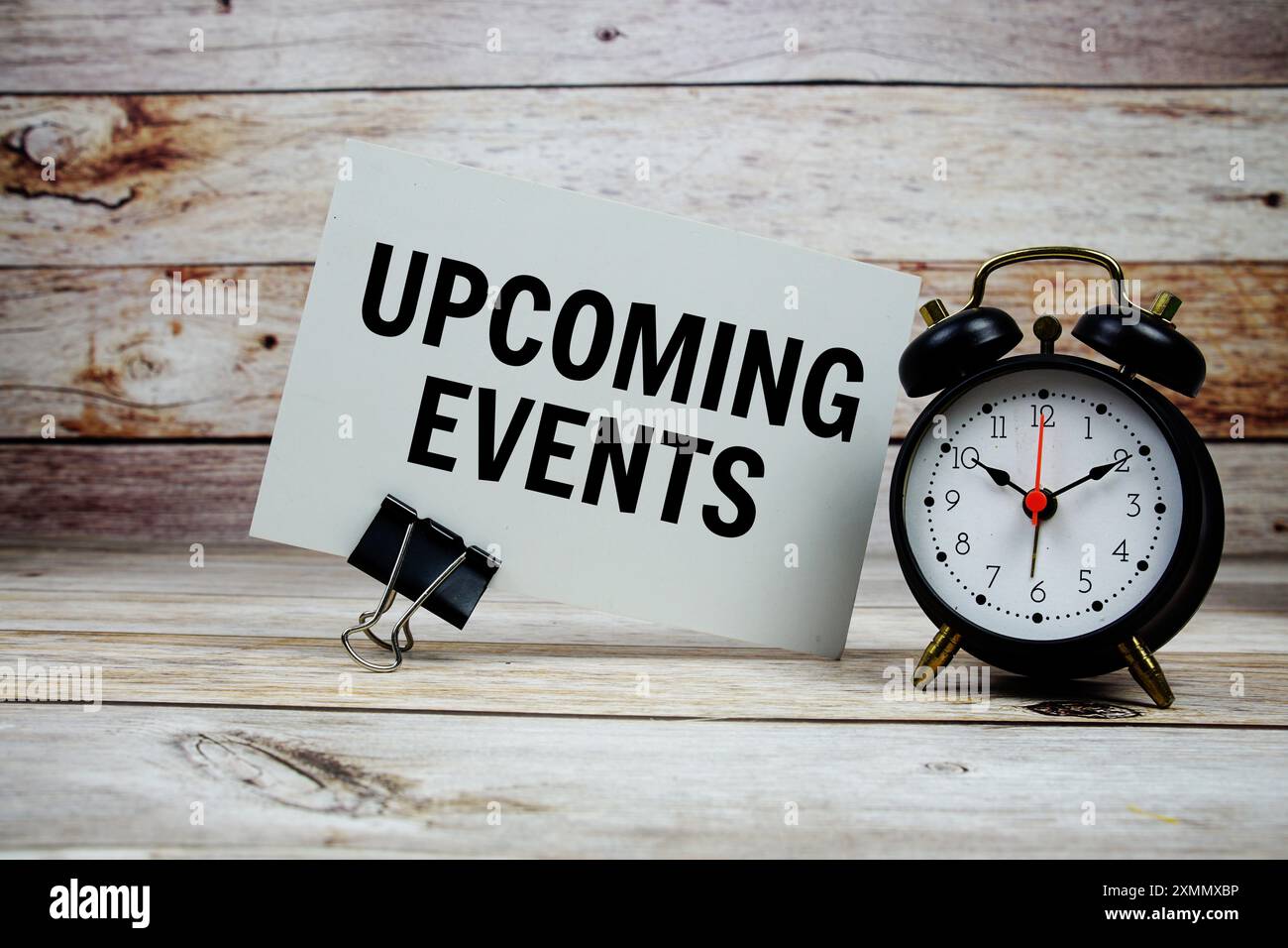 Upcoming events label sign hi-res stock photography and images - Alamy