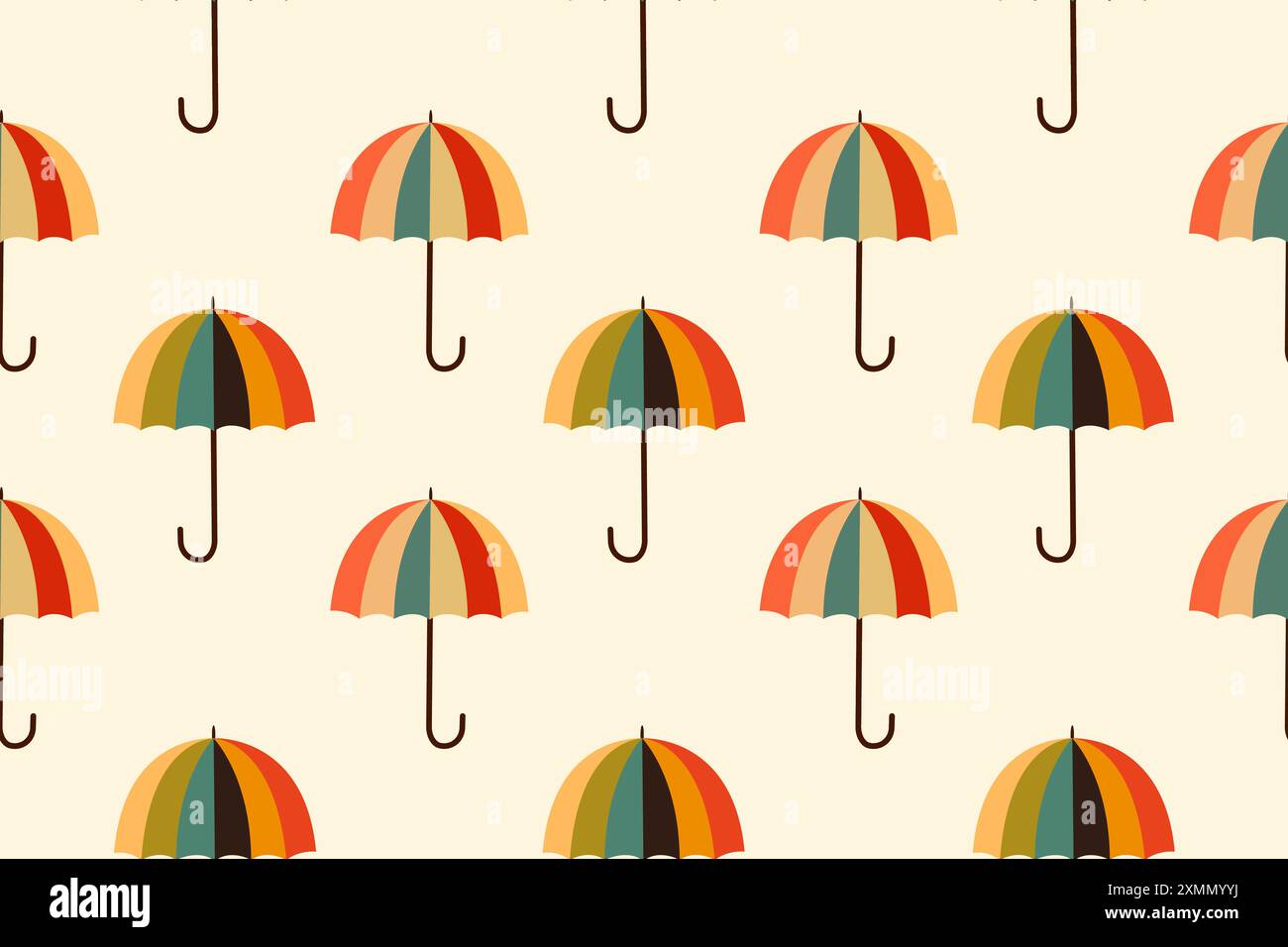 Autumn pattern with umbrellas. Vector illustration Stock Vector Image & Art - Alamy
